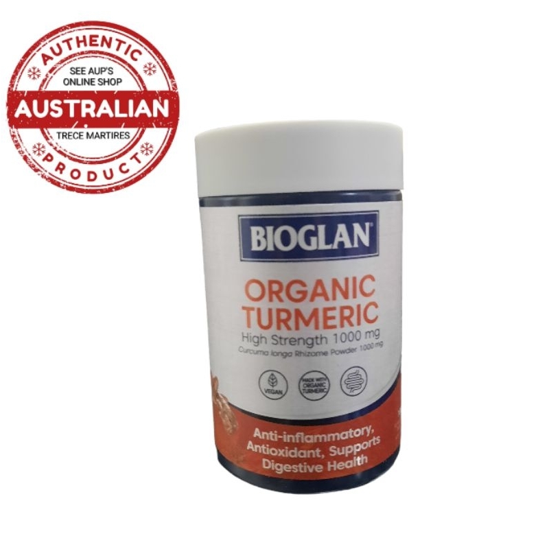 Bioglan Organic Turmeric 1000mg (100 tablets)anti-inflammatory | Shopee ...
