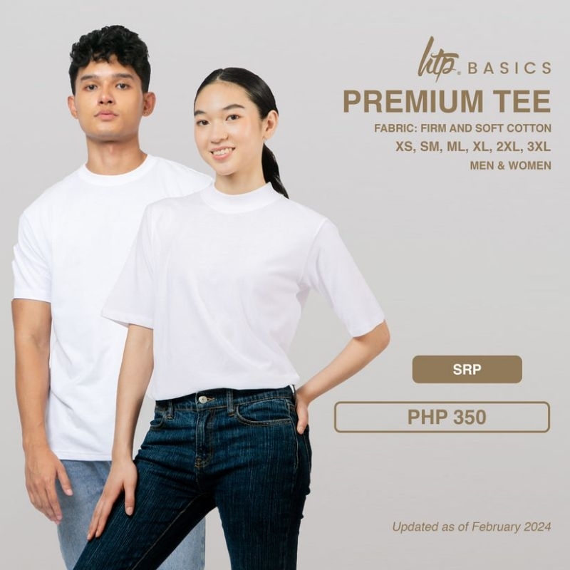 HTP Basics - Premium Tee for Men (Firm & Soft Cotton) | Shopee Philippines