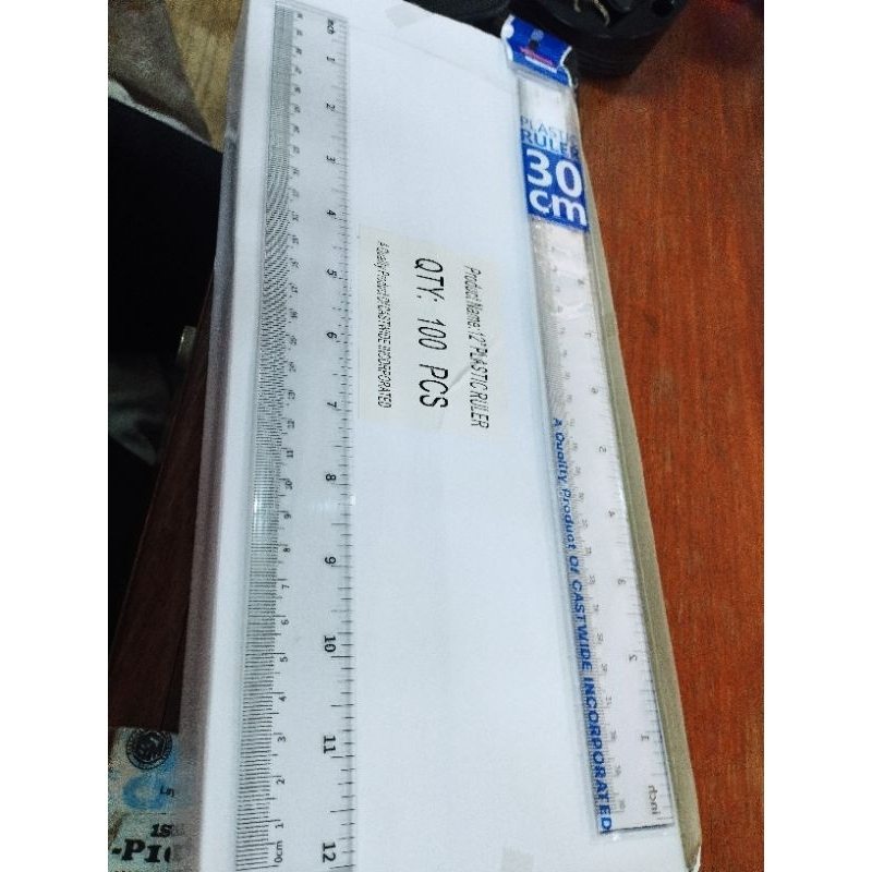 Ruler 30cm thick 12inches | Shopee Philippines