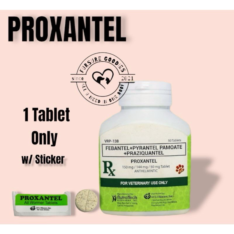 Proxantel Tablet Dewormer ( Sold per Tablet + 1 Sticker) | Shopee ...