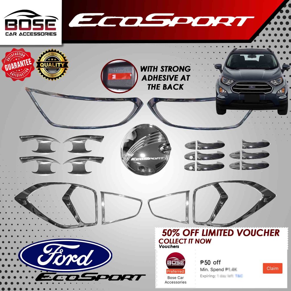 Ford Ecosport Garnish Cover Set 2014 2017 2019 Onwards Ford Ecosport Accessories Combo Set Shopee Philippines