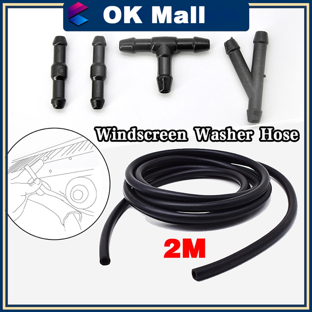 2M Car Windscreen Washer Hose Car Wiper Rubber Spray Hose With ...