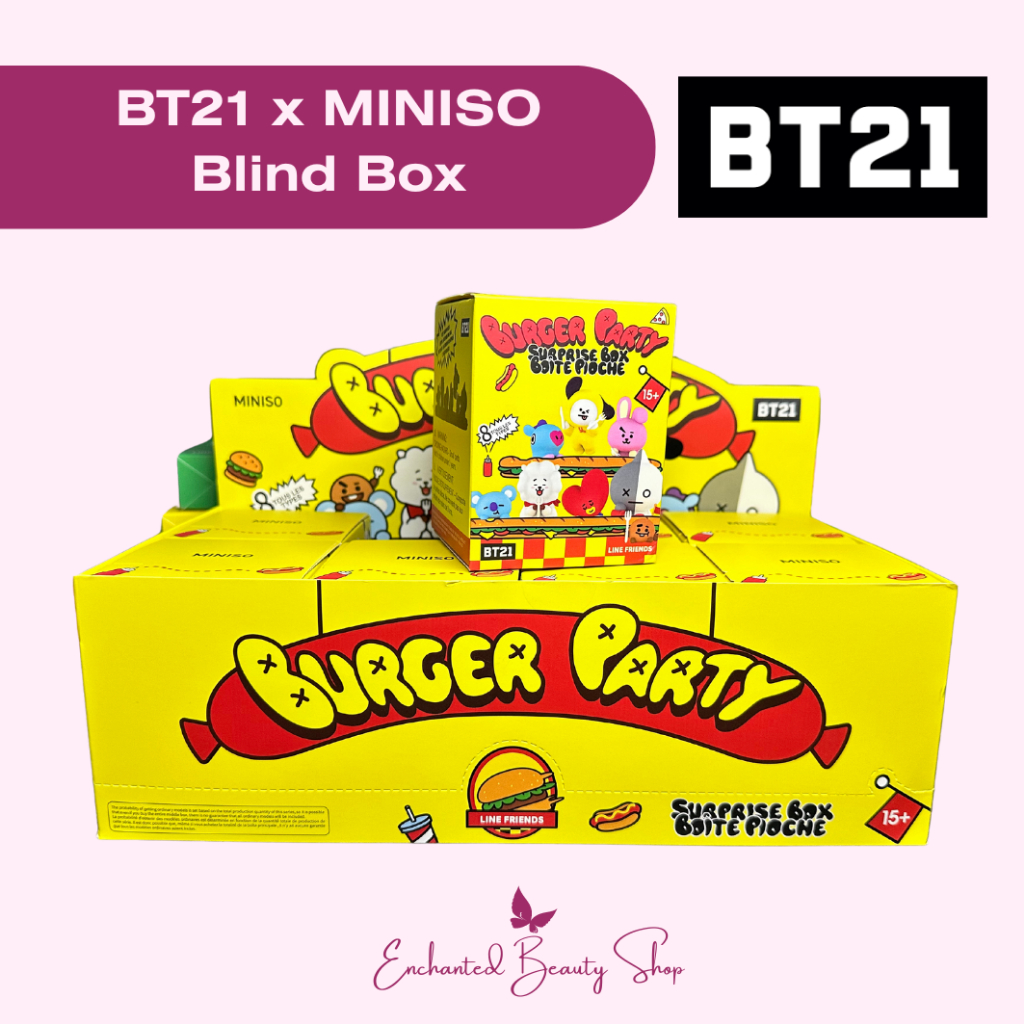 BT21 x MINISO Blind Box Burger Party | Shopee Philippines