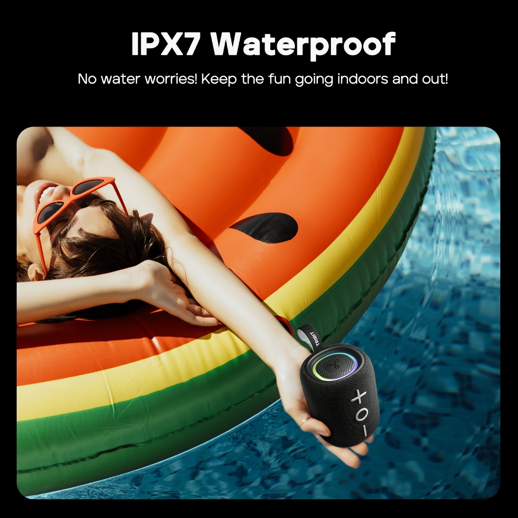 Tribit StormBox Mini Bluetooth Speaker with 12W 360° Surround Sound ...