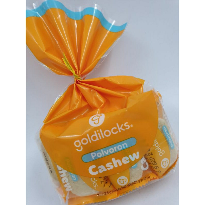 GOLDILOCKS Polvoron Cashew Pkg. 10 pcs. (125g) 4.41oz Pasalubong ...