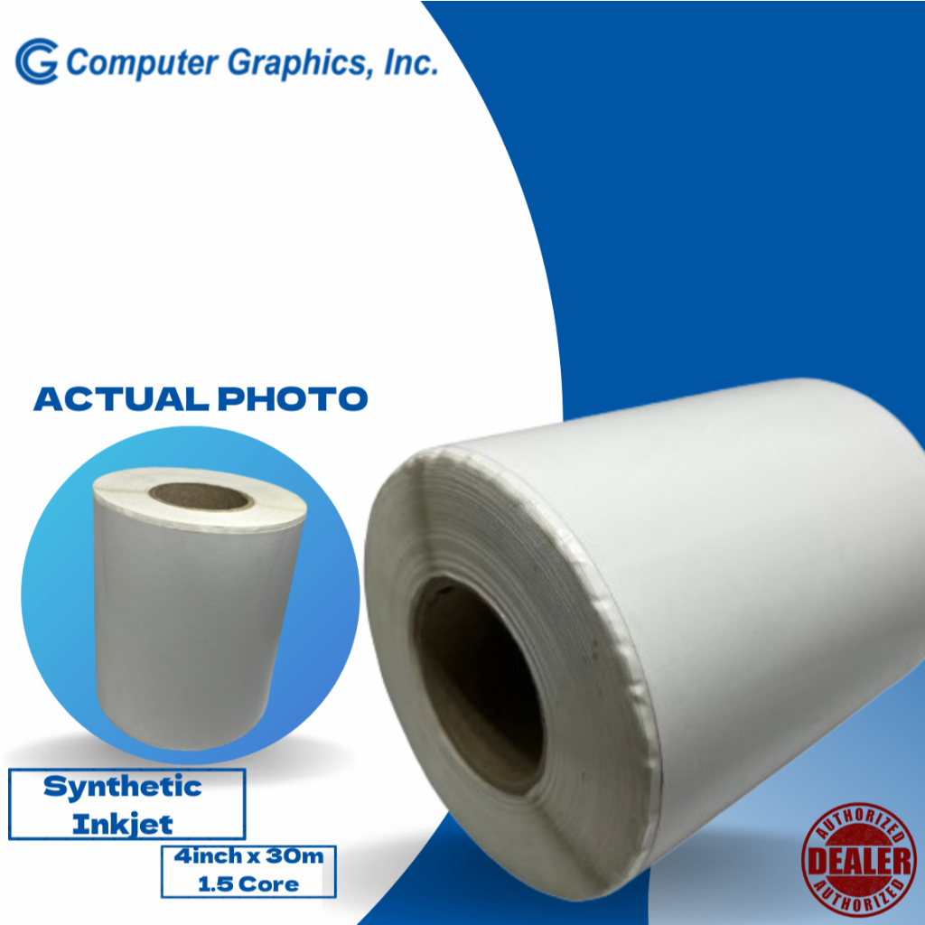 BP Synthetic Inkjet 4inch x 30m 1.5Inch Core | Shopee Philippines