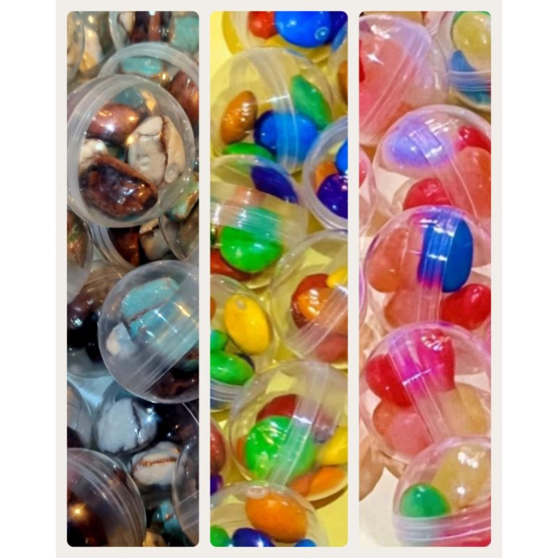 chewy choco, nips , jelly bean in 28mm capsule toy. sweets candy, candy ...