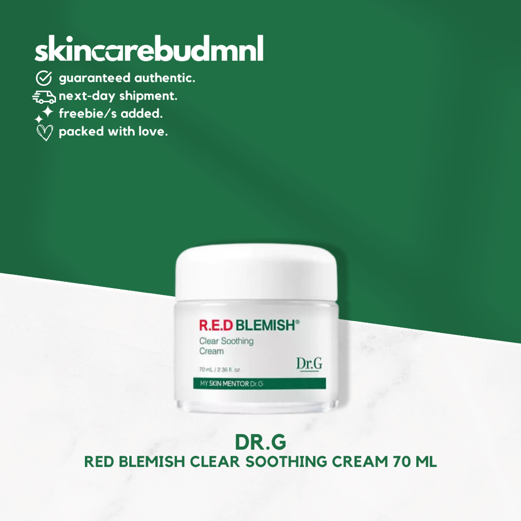 DR.G Red Blemish Clear Soothing Cream 70 ml by skincarebudmnl | Shopee ...