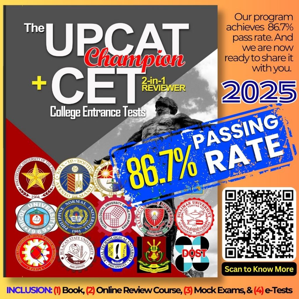 UPCAT, PUPCET, USTET, DCAT, ACET, PLMAT & CET Reviewer - The Ultimate 2 ...