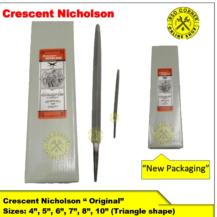 NICHOLSON "TRIANGLE" SLIM TAPER FILES (4", 5", 6", 7", 8", 10") SOLD ...