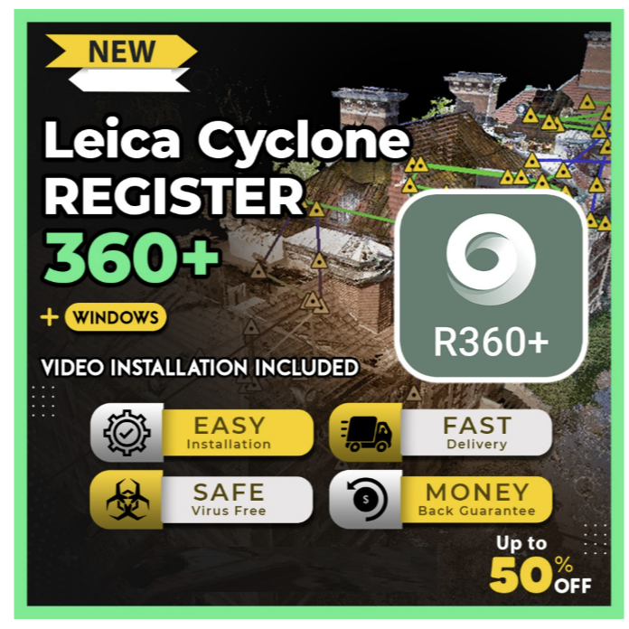 Leica Cyclone REGISTER 360 PLUS 2023.0.3 Lifetime | COMES IN A USB ...