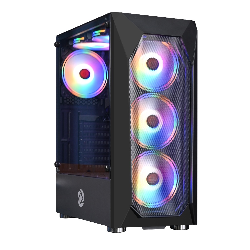 Inplay Meteor 03 Mid Tower Case Tempered Glass Gaming Computer Case ATX ...