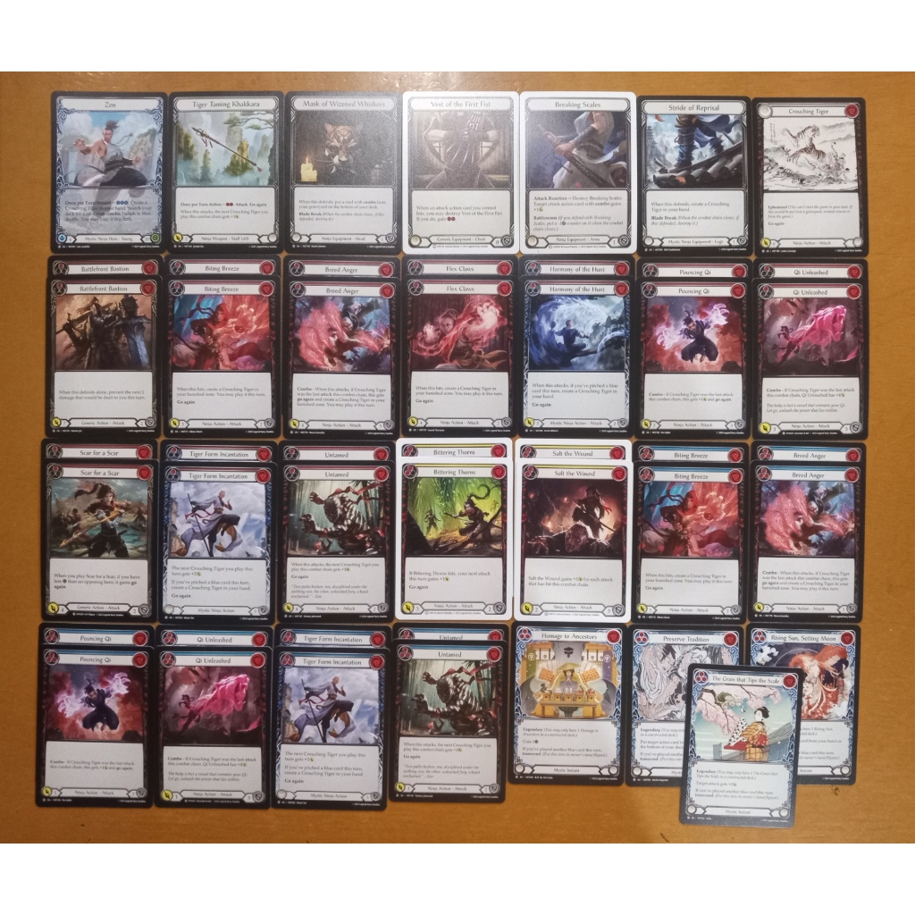 FAB Zen Mystic Ninja Budget Commoner Blitz Deck Part the Mistveil MST ...