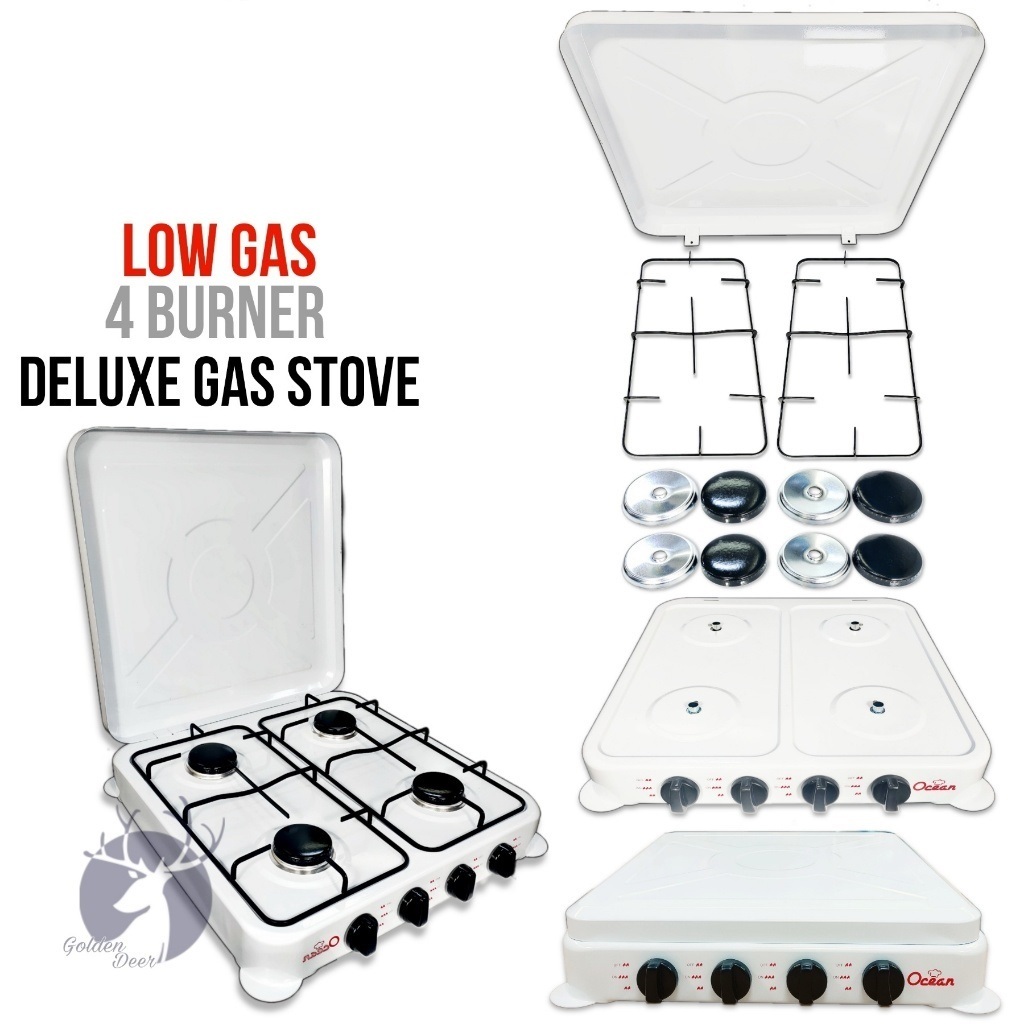 Portable Gas Stove European Gas Saver Countertop Stove W/ Protective ...