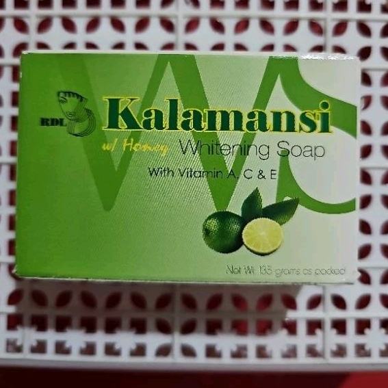 RDL CALAMANSI WHITENING SOAP WITH HONEY & VITAMIN A C E 135G | Shopee ...