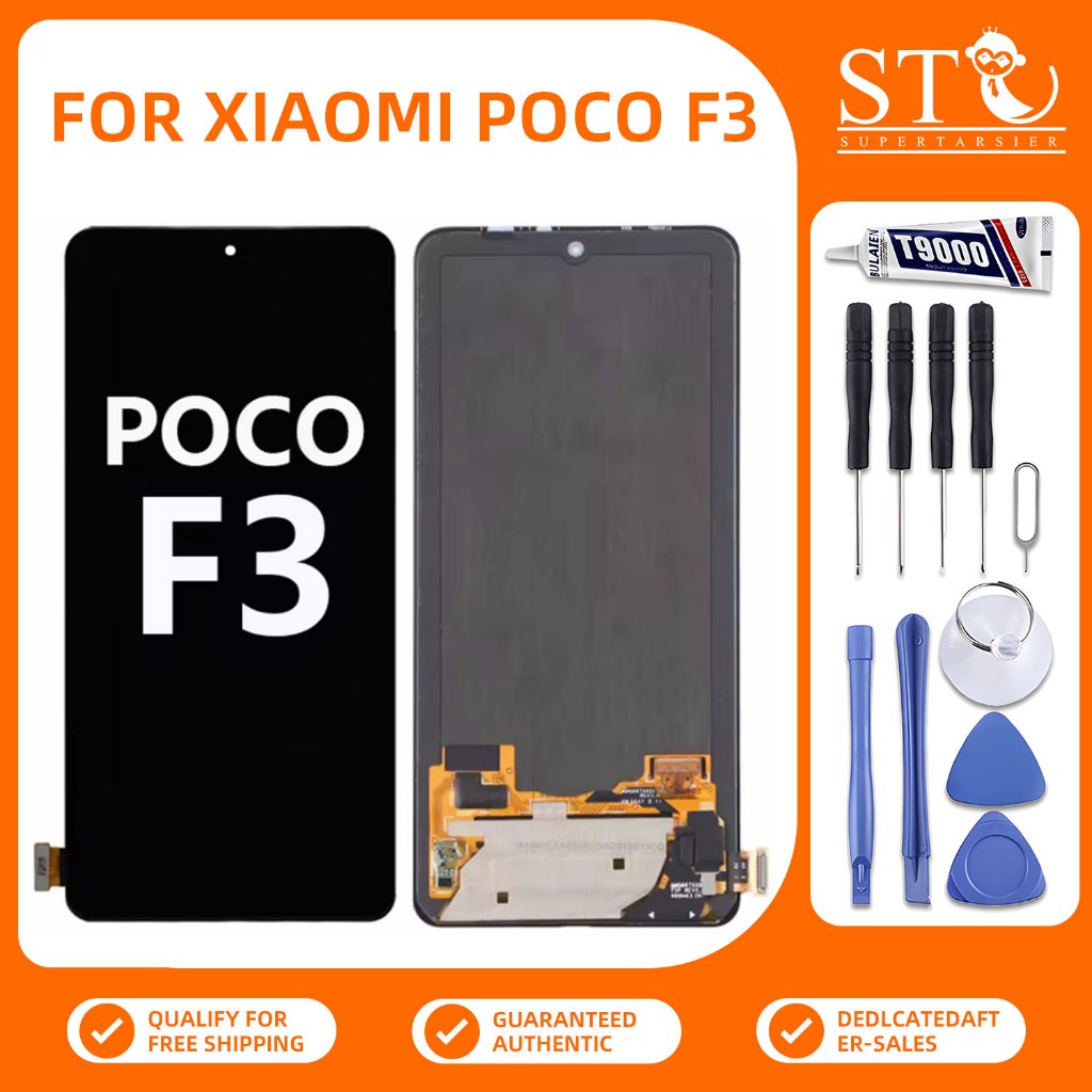 100% Tested For Xiaomi Poco F3 LCD Display Touch Screen Digitizer ...