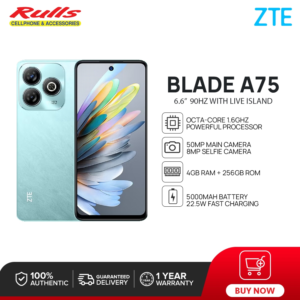 ZTE Blade A75 Smartphone | 4GB+256GB | Octa-core 1.6GHz Powerful ...