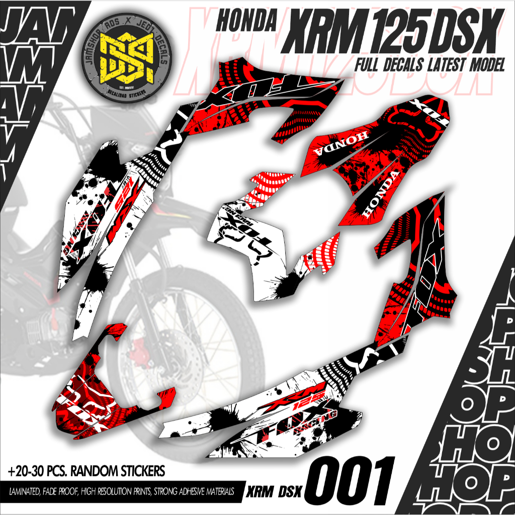 Honda XRM 125 DSX Full Decals - 2024 Limited Edition | Shopee Philippines