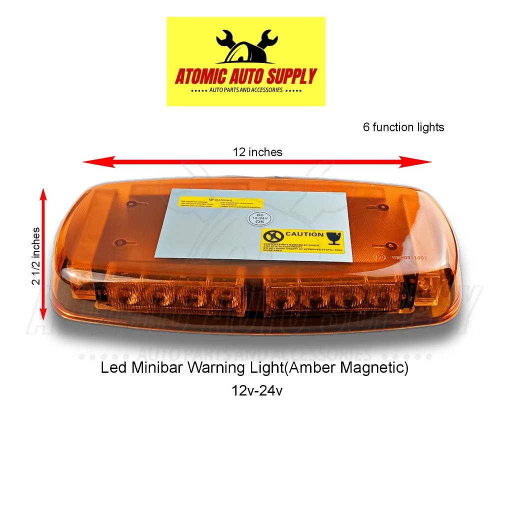 MAGNETIC LED MINIBAR WARNING LIGHT FOR PNP/AFP/BFP/AMBULANCE/ AND ...