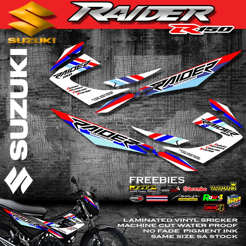 RAIDER 150 NEW CARB DESIGN DECALS STICKER WITH FREEBIES | Shopee ...