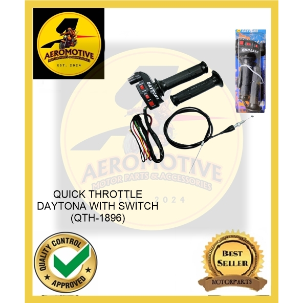 QUICK THROTTLE DAYTONA WITIH SWITCH 0N/OFF/START UNIVERSAL FOR ...