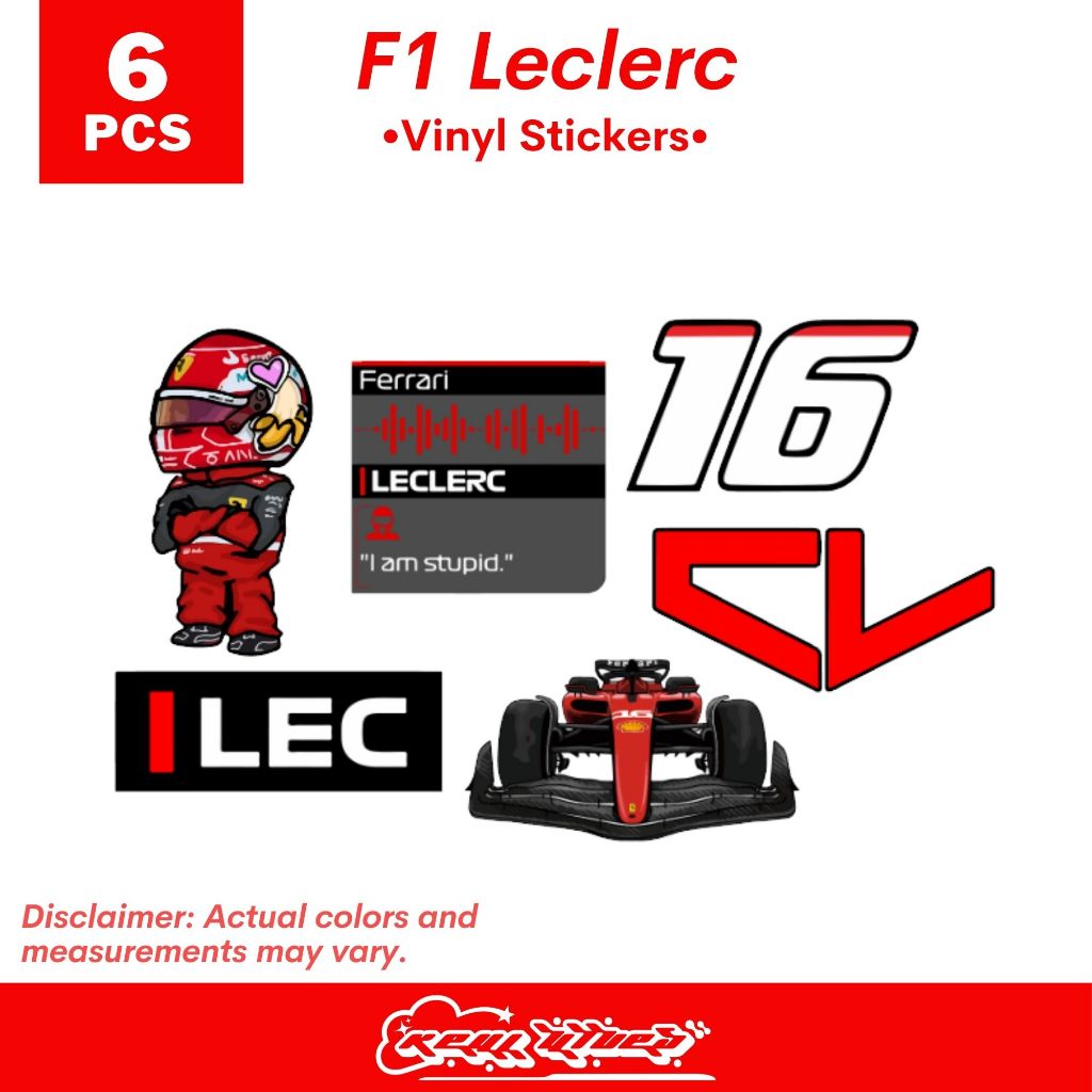 Charles Leclerc Sticker Driver Racing Stickers Set | Shopee Philippines