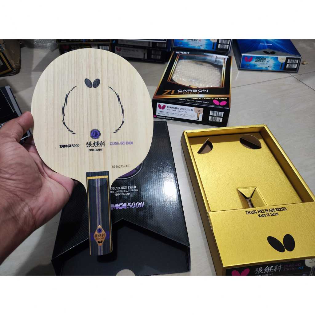 ST handle Butterfly Zhang JiKe T5000 5+2 Carbon 5.5mm 88g Blade original table tennis blade ...