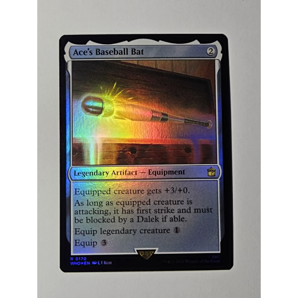 Ace's Baseball Bat Doctor Who WHO MTG Magic the Gathering | Shopee Philippines