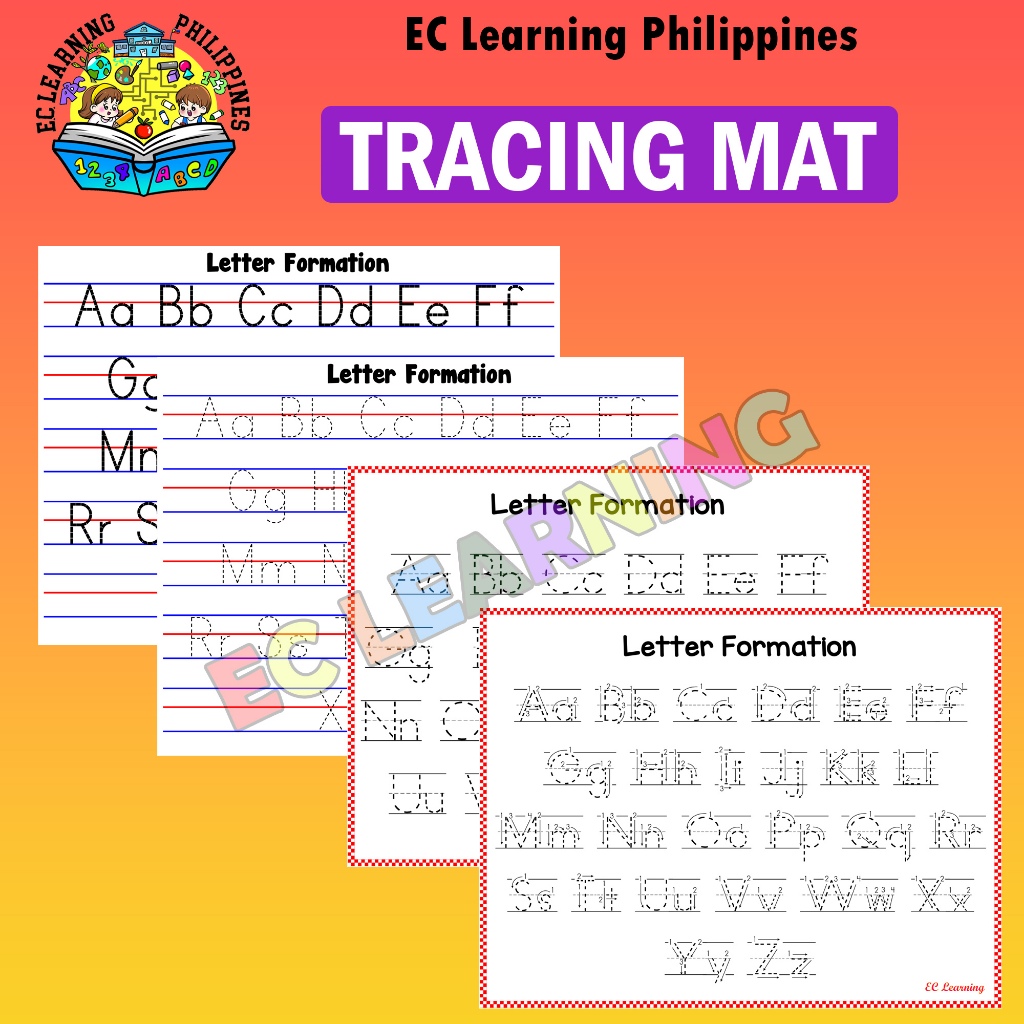 Letter Tracing Laminated Activity Formation Write and Wipe (REUSABLE ...