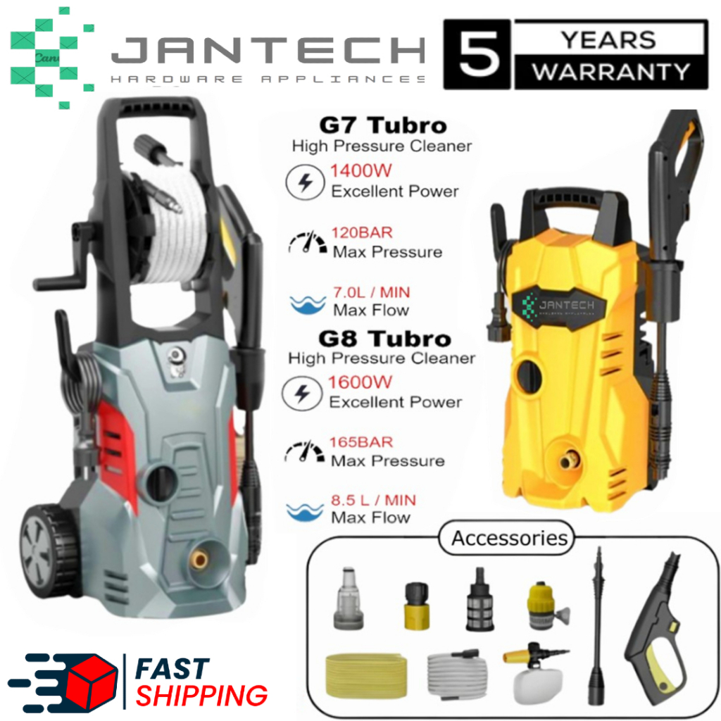 JanTech G7/G8 Turbo Waterjet High Pressure Cleaner Water Jet Sprayer Machine Car Washer Machince ...
