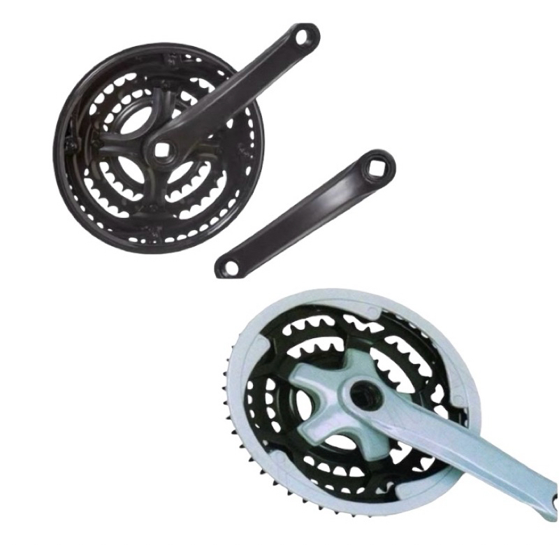 CRANK WHEEL SET 3BLADE SQUARE TYPE STEEL | Shopee Philippines
