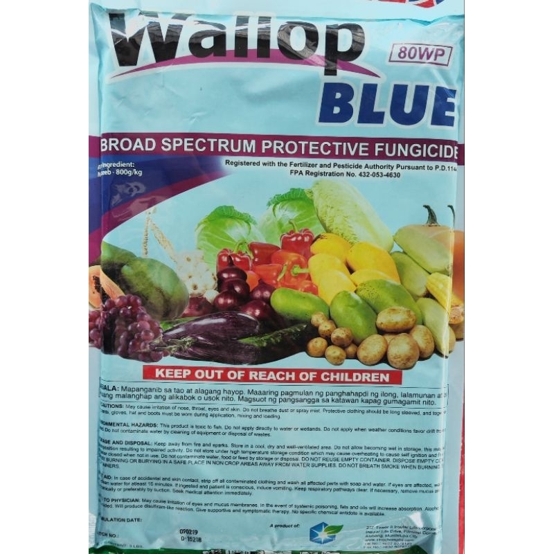 Wallop Blue 80WP - 3LBS / Fungicide | Shopee Philippines