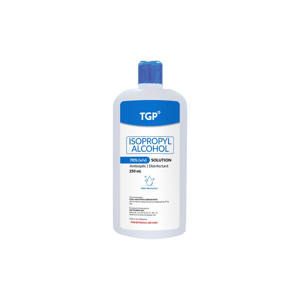 TGP Isopropyl Alcohol with Moisturizer 70% Solution 250mL | Shopee ...