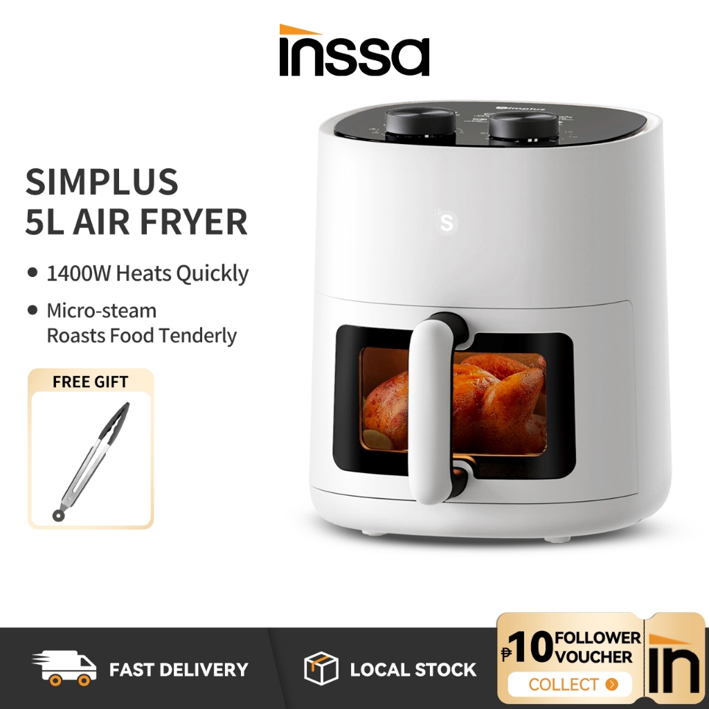 INSSA x Simplus Air Fryer 5L Multifunctional Airfryer Viewable Window ...