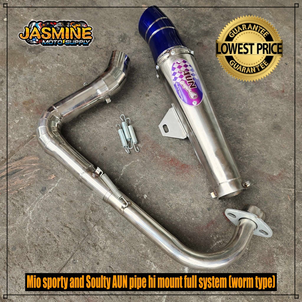 Soulty and Mio sporty AUN pipe hi mount full system (worm type ...