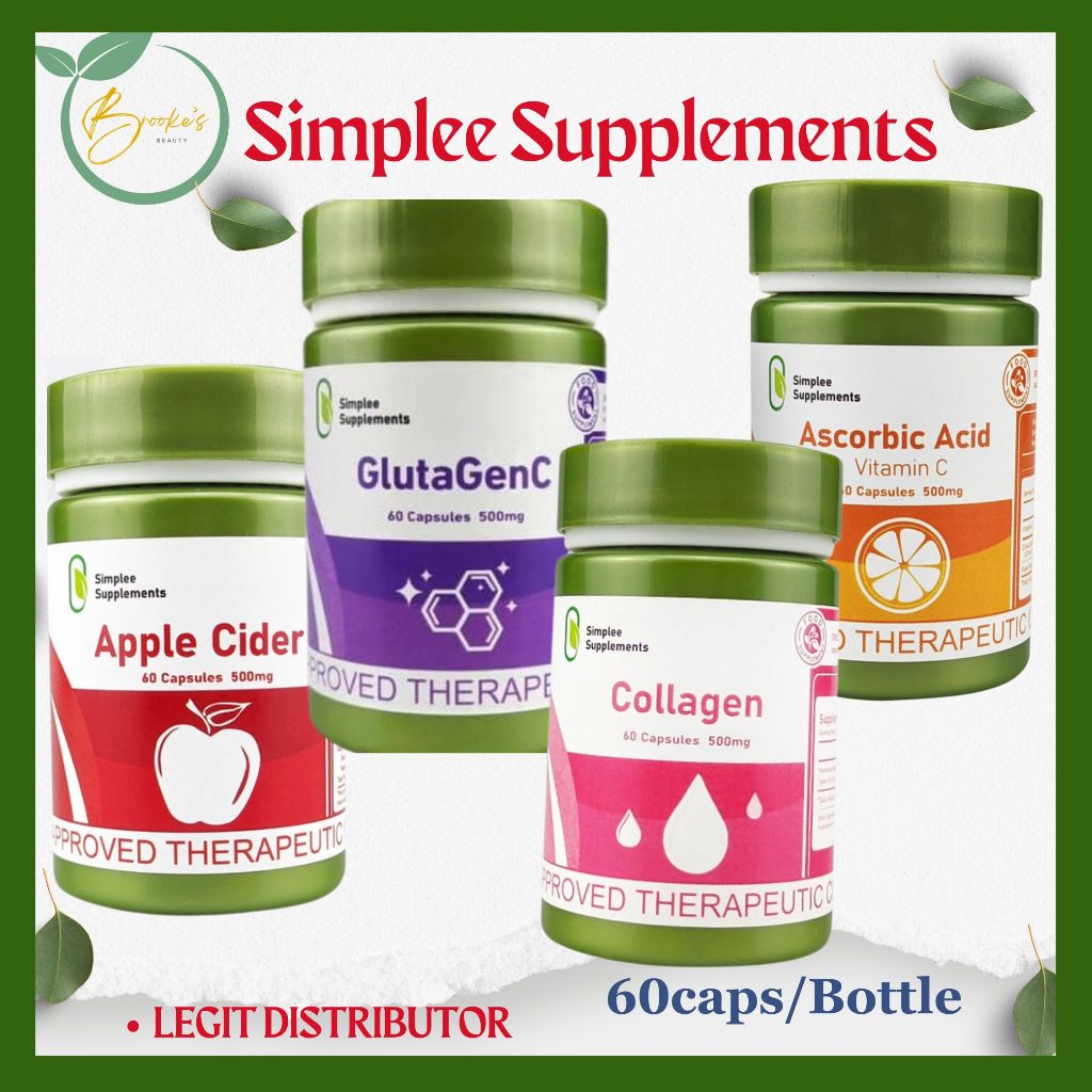 Simplee Supplements GlutagenC Collagen Apple Cider n Vitamin C | Shopee ...