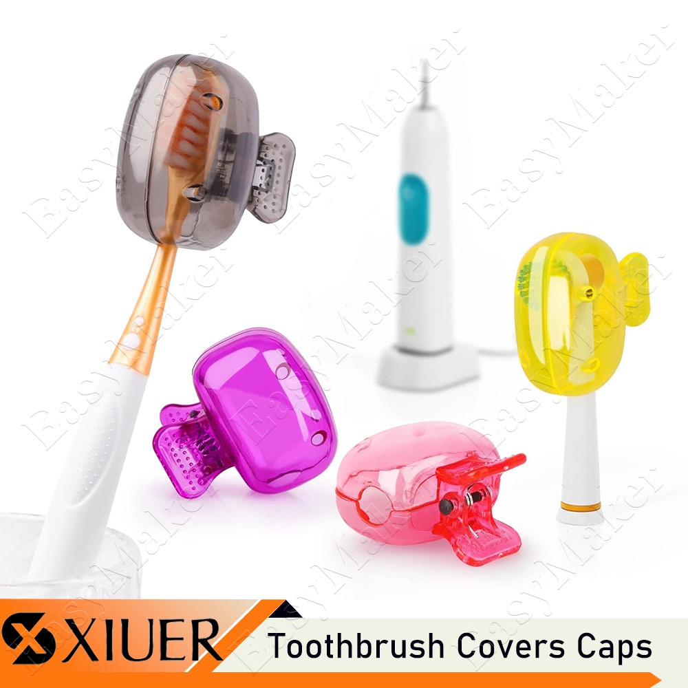 Toothbrush Head Covers, Plastic Toothbrush Protector Cap, Brush Pod ...