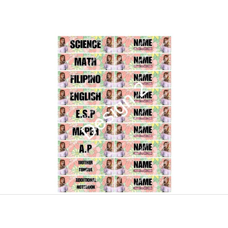 bini customized laminated nametag | Shopee Philippines