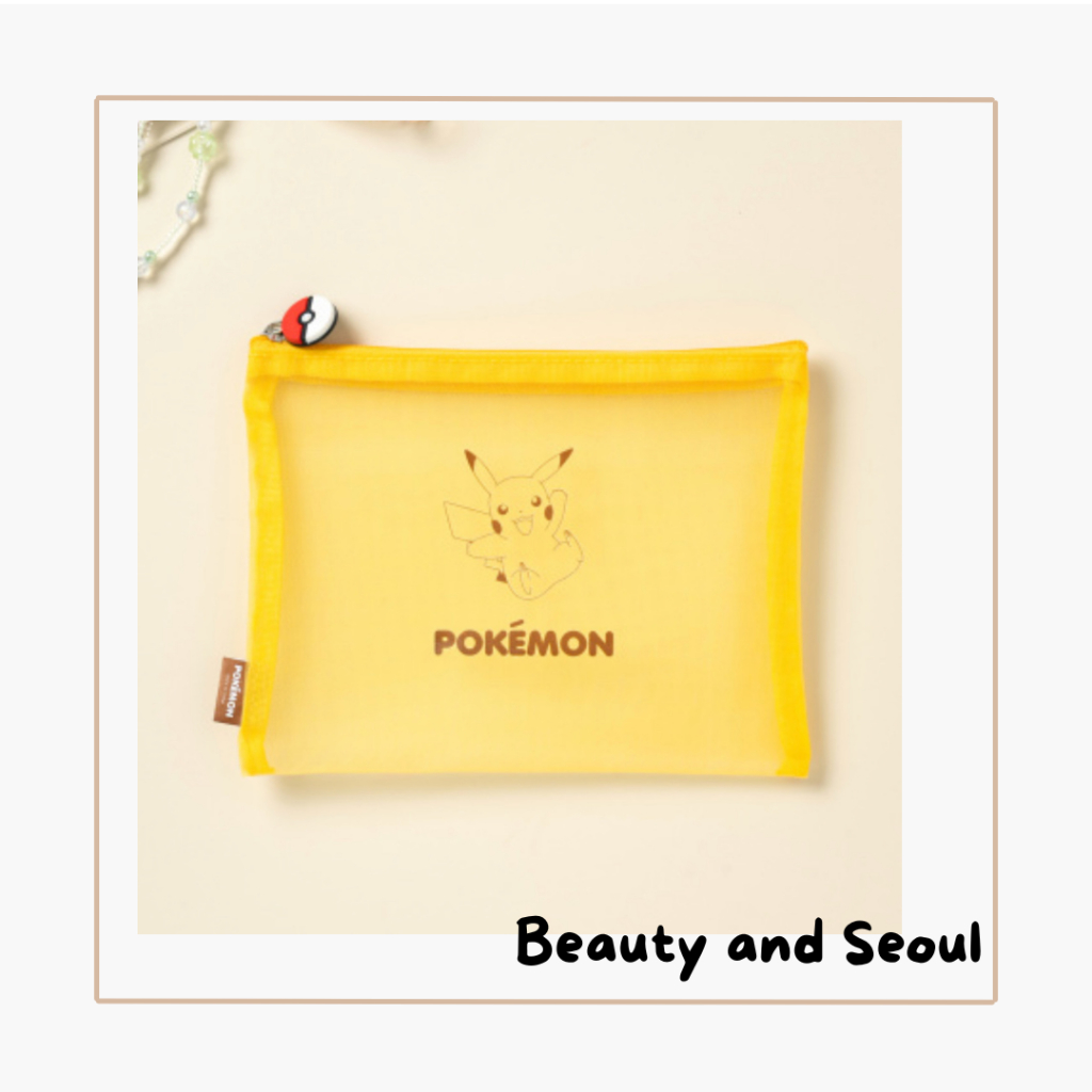 DAISO KOREA - Pikachu Mesh Pouch | Shopee Philippines