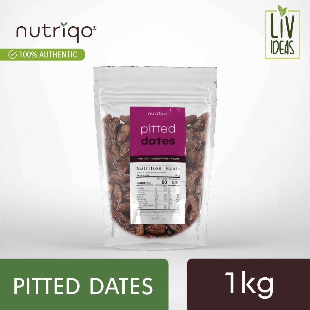 Nutriqo Pitted Dates 1000g (1kg) | Shopee Philippines