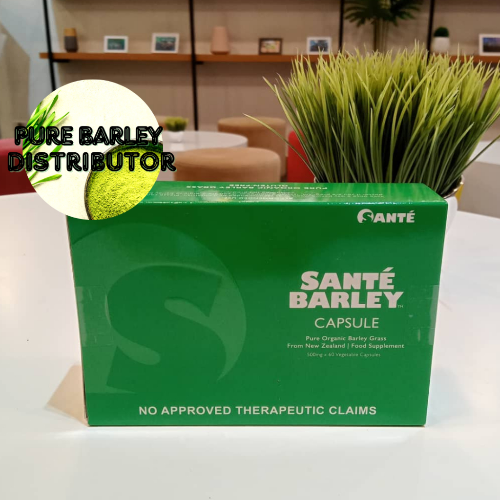Sante Barley Capsule (60capsules x 500mg) Organic Barley grass from New ...