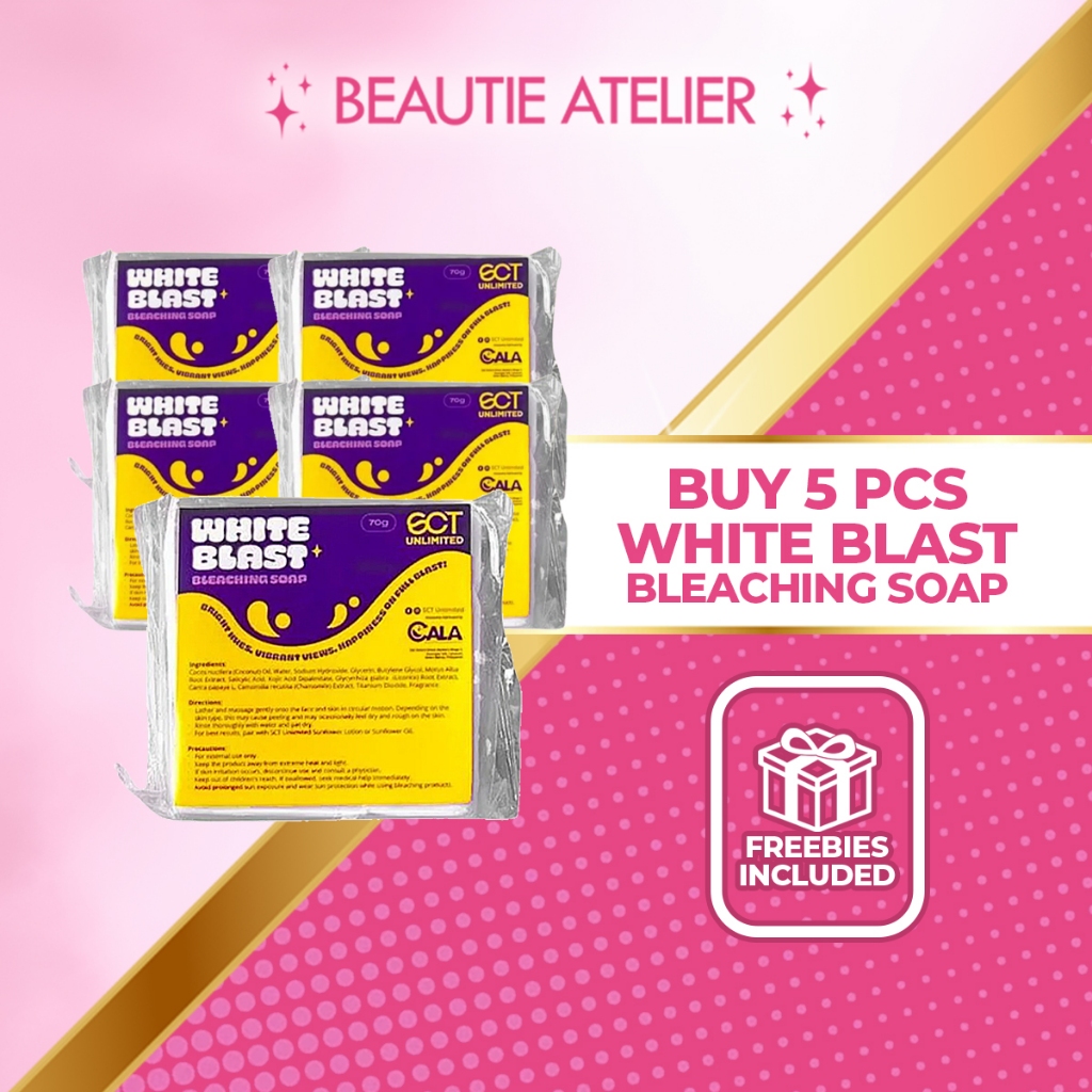 BUY 5PCS SCT Unlimited White Blast Bleaching Soap Instant Whitening ...