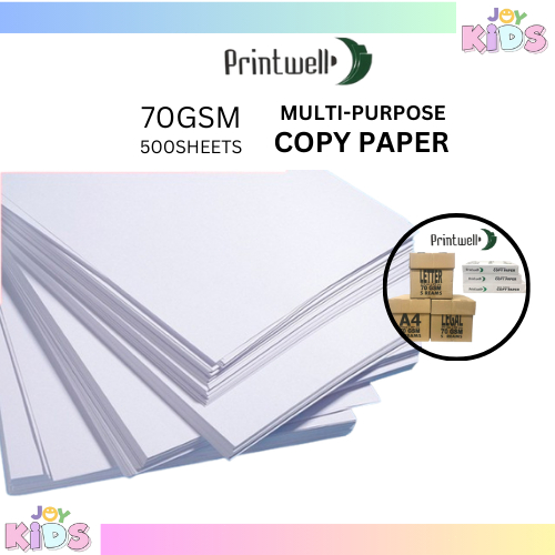 Printwell Copy Paper A4 Size/Long paper / Short paper Bond Paper Ultra ...