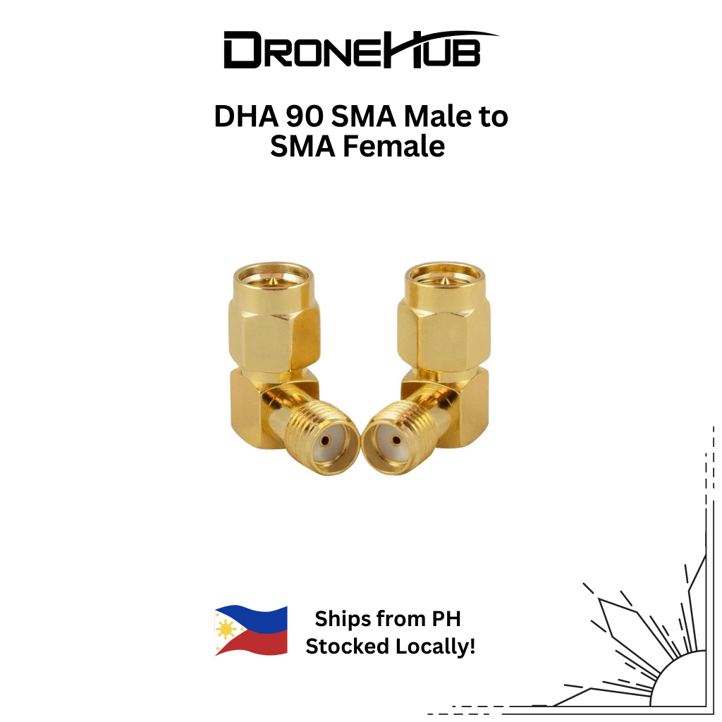 90° SMA Male To SMA Female Coaxial RF Adapter | Shopee Philippines