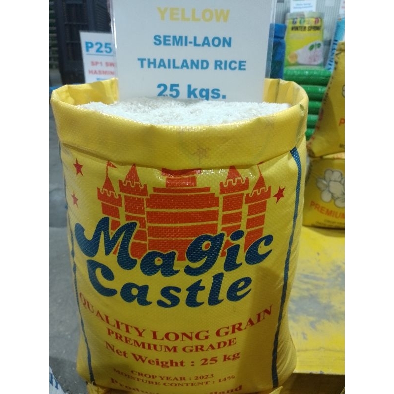 MAGIC CASTLE YELLOW 25KG THAI RICE MAALSA | Shopee Philippines