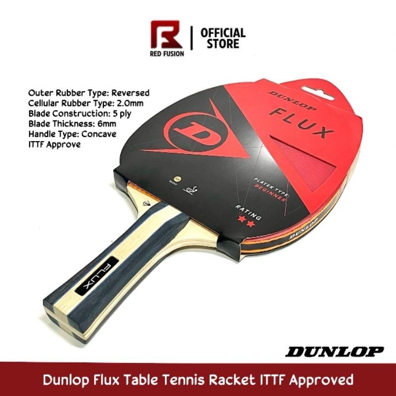 Dunlop Flux Table Tennis Racket ITTF Approved | Shopee Philippines