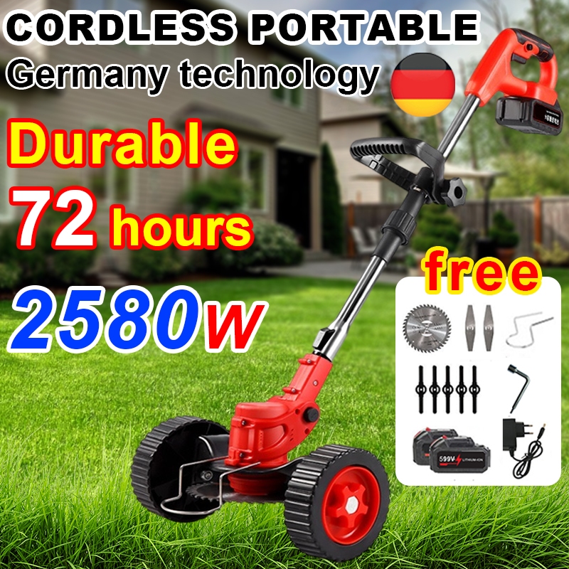599VF Grass Cutter rechargeable cordless lawn mower portable trimmer ...