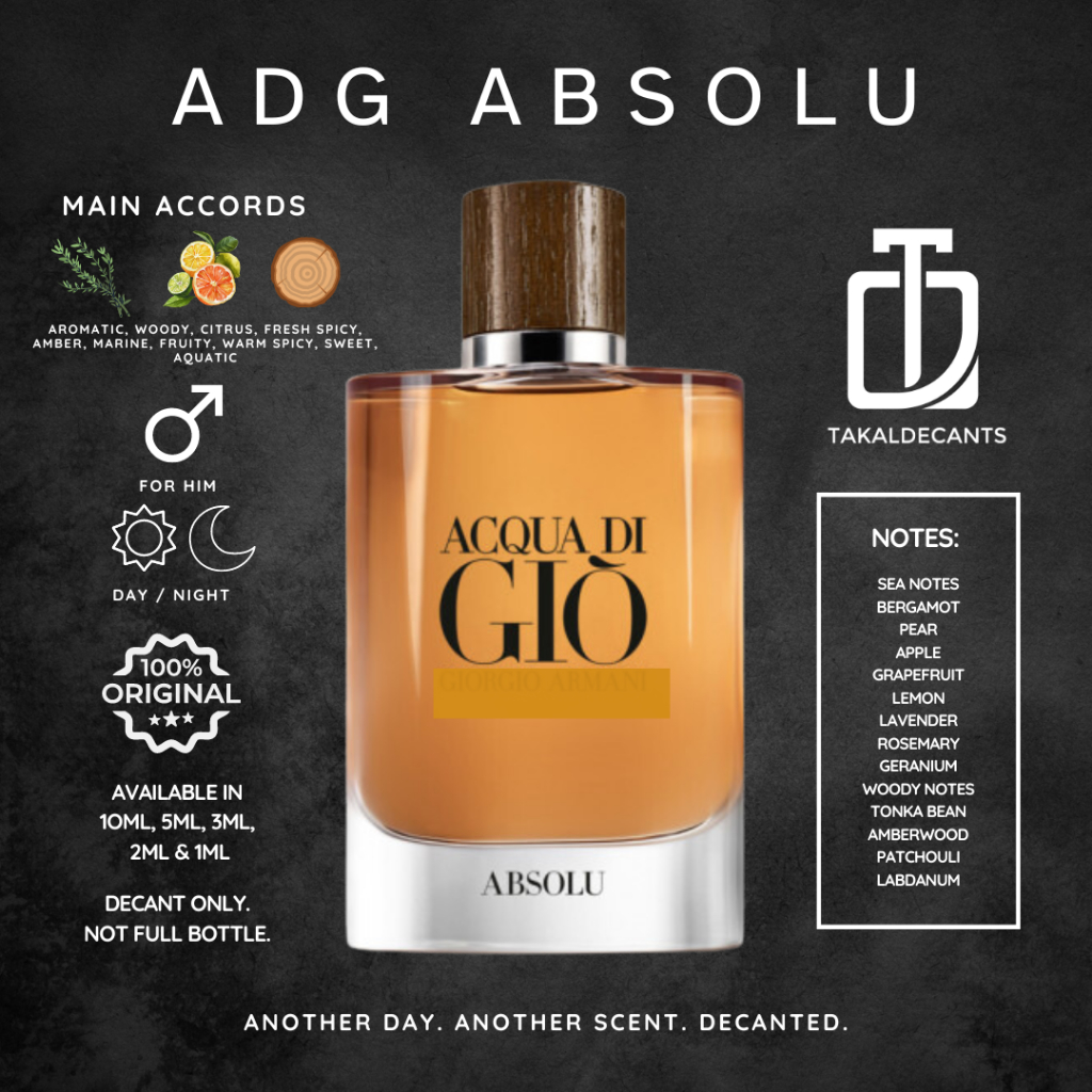 Perfume Decants - ADG Absolu (1ml/2ml/3ml/5ml/10ml) TAKALDECANTS ...