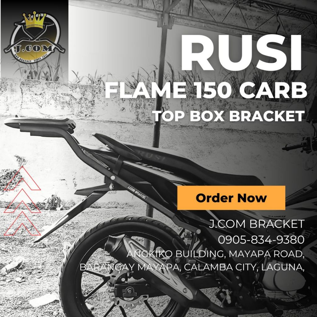 RUSI FLAME 150 Carb Original J.Com Heavy Duty HRV Bracket | Shopee ...