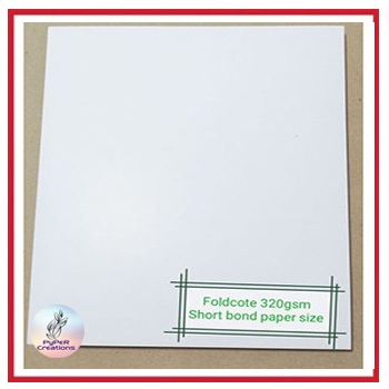 25/50pcs Fold cote / Foldcote Board Paper 220gsm/250gsm/300gsm/320gsm ...